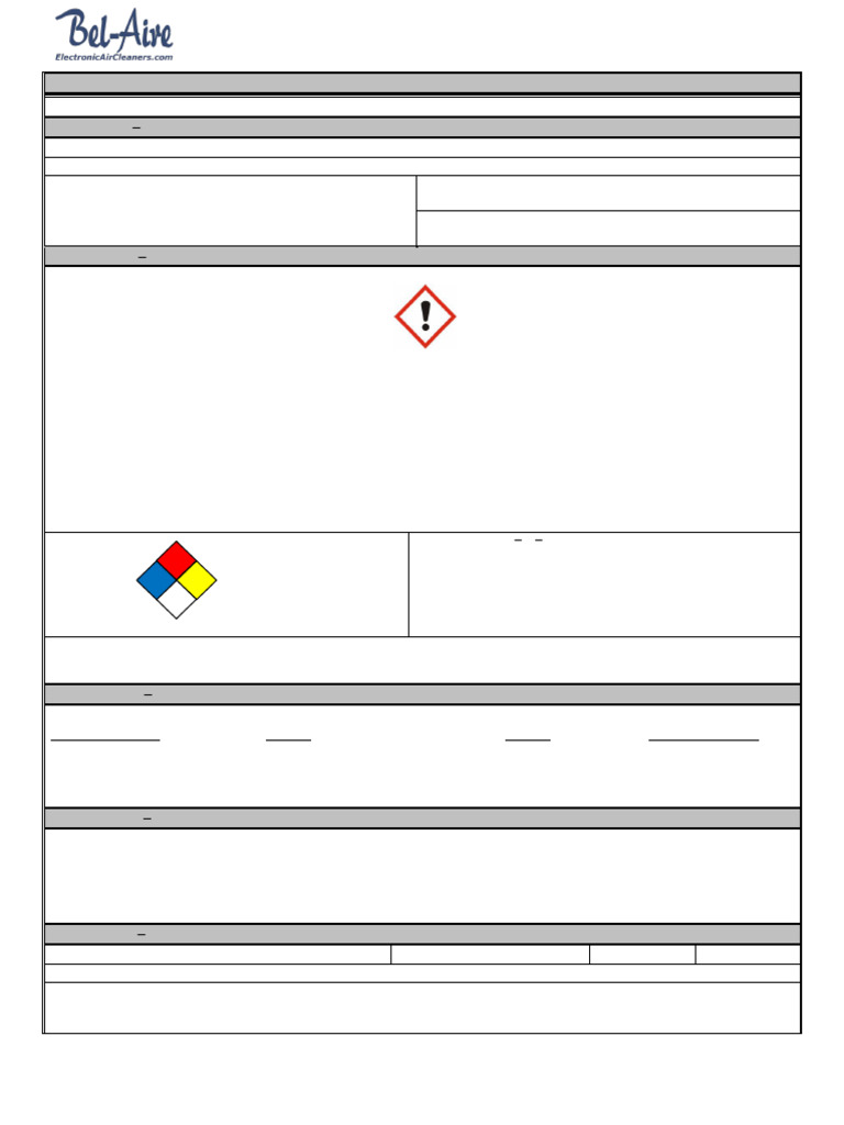 RP Super Filter Coat Safety Data Sheet | PDF | Occupational Safety And ...
