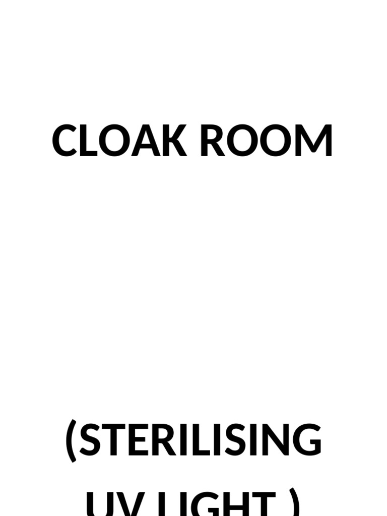 Cloak Room-wps Office | PDF