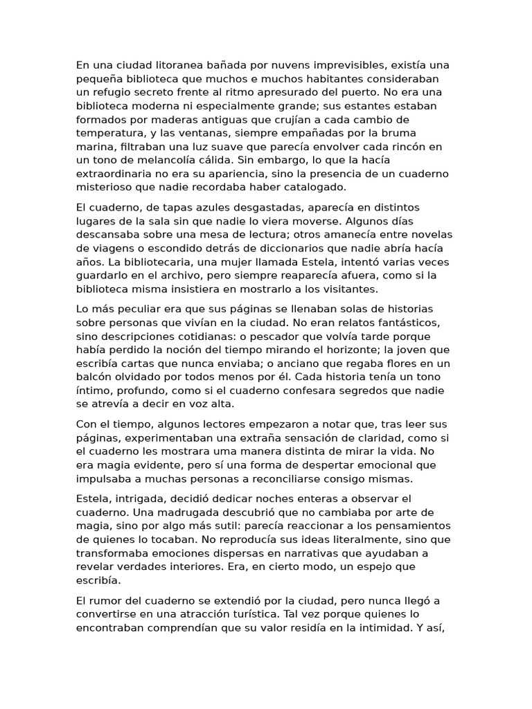 El cuaderno misterioso de la biblioteca | PDF