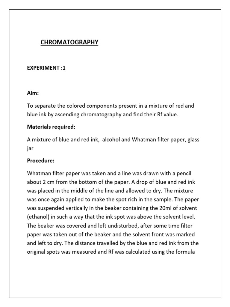 Chromatography | PDF