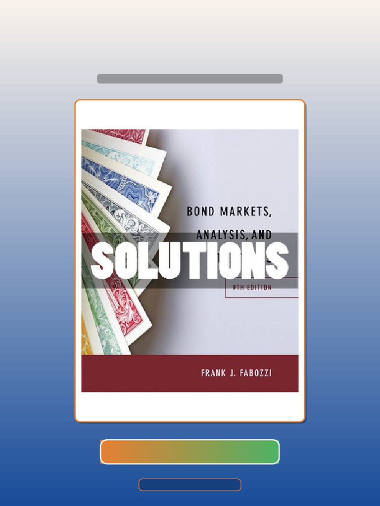 Ultimate Bundle Bond Markets Analysis and Strategies 9th Edition ...