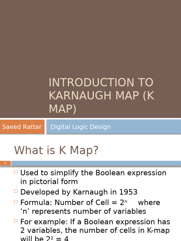 K-Map Basics for Digital Logic Design | PDF
