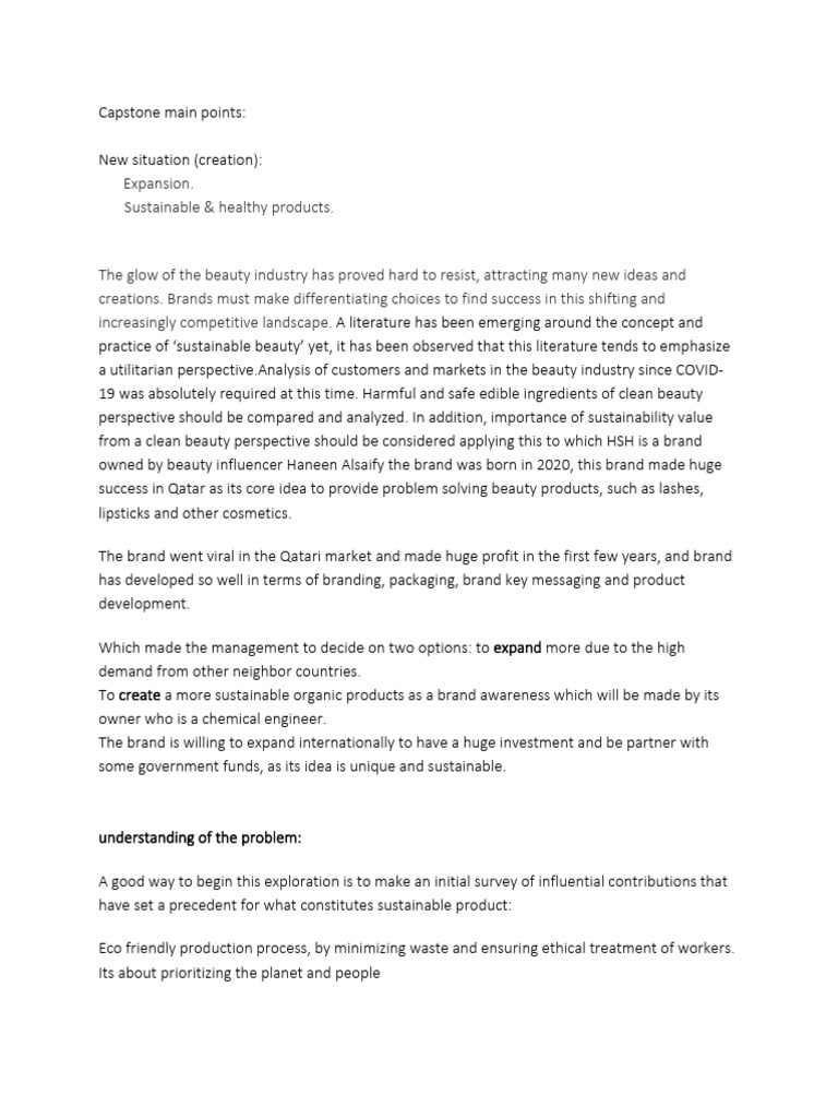 CAPSTONE - Inention Paper - Doha 2024 - Haneen HASAN | PDF | Brand ...