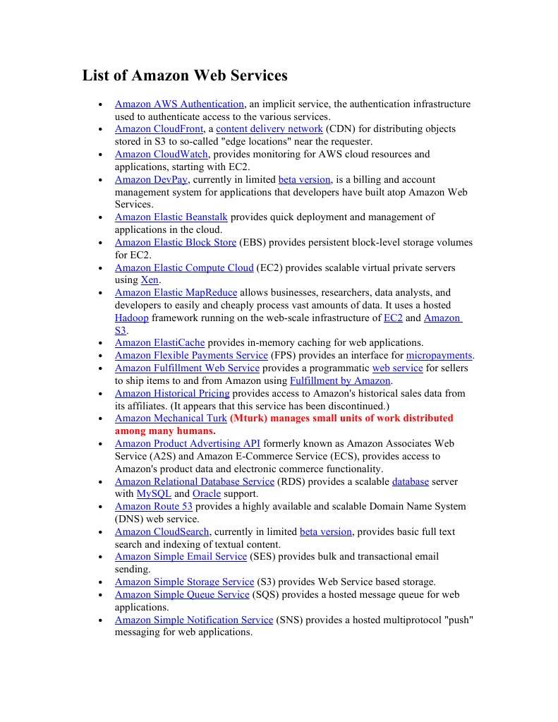 Amazon Web Services | PDF | Amazon Web Services | Cloud Computing
