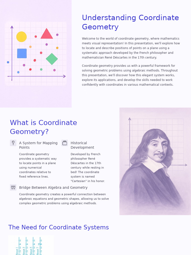 Introduction to Coordinate Geometry | PDF | Cartesian Coordinate System ...