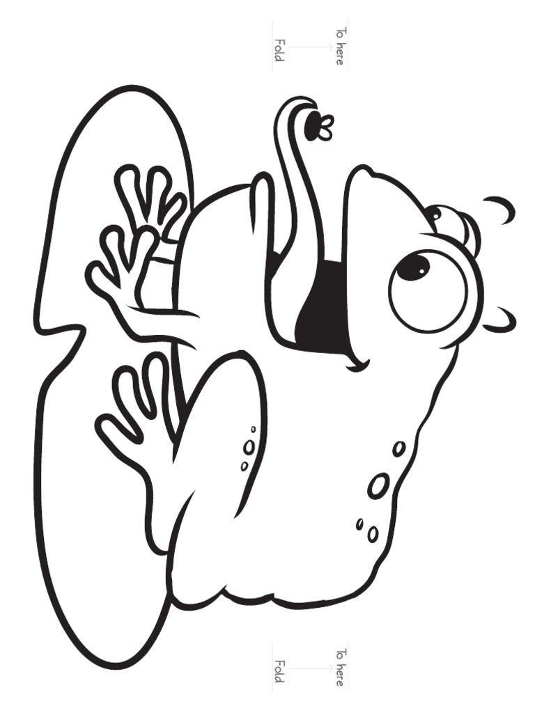 Frog Eating Fly Surprise Folding Paper Letter | PDF