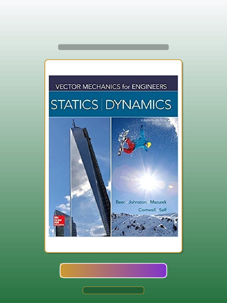 Answers For Vector Mechanics For Engineers Statics and Dynamics 11th ...