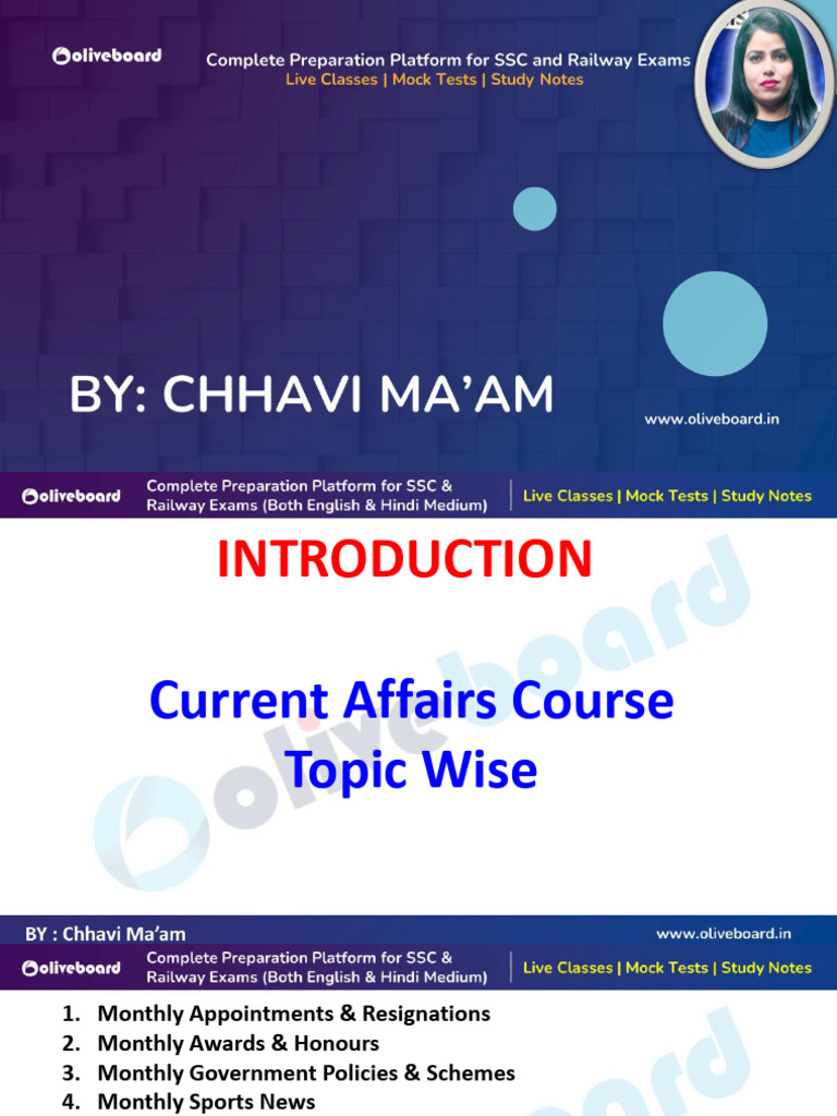 Introduction to Current Affairs 1738552422 | PDF