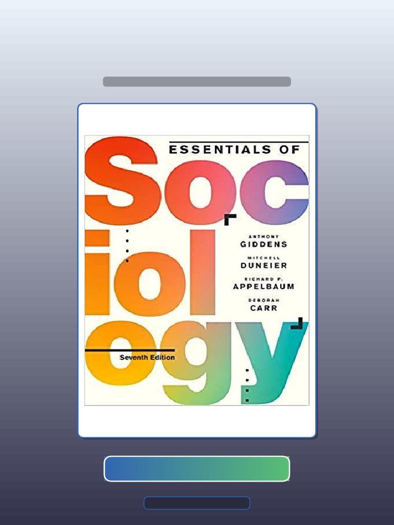 Answers For Essentials of Sociology Seventh Edition 7th Edition | PDF ...