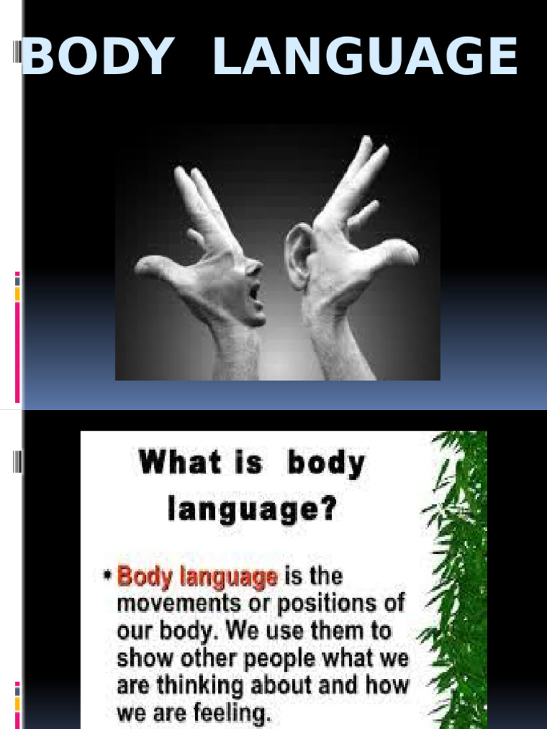 Understanding Body Language Signals | PDF