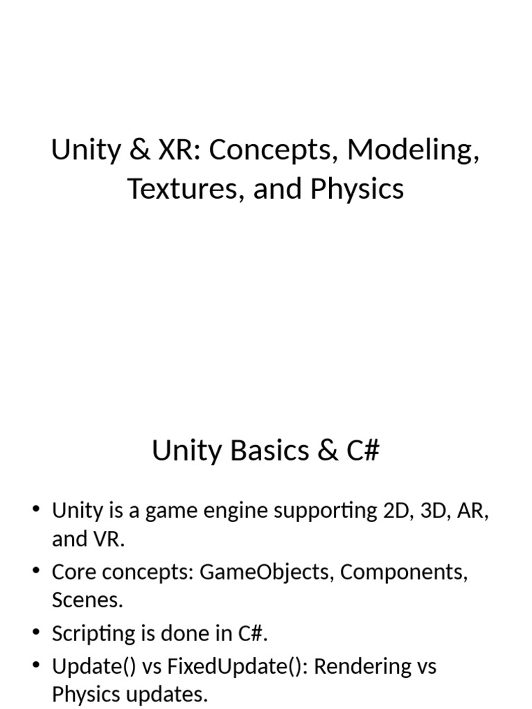 Unity_XR_ | PDF