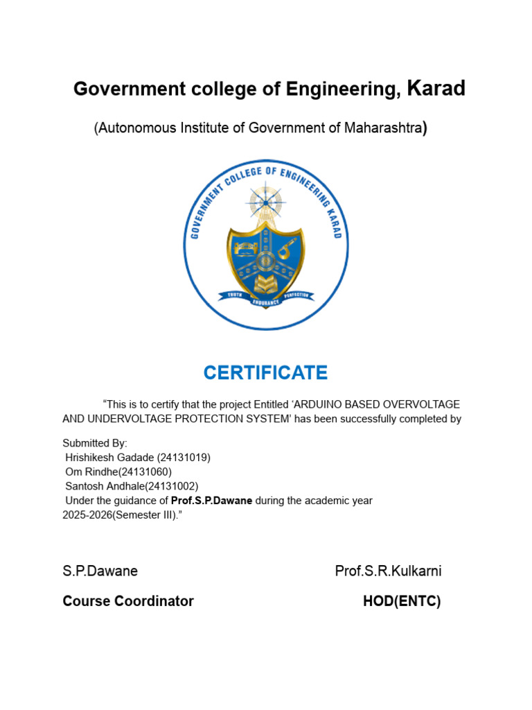 Project Report (2) | PDF | Alternating Current | Direct Current