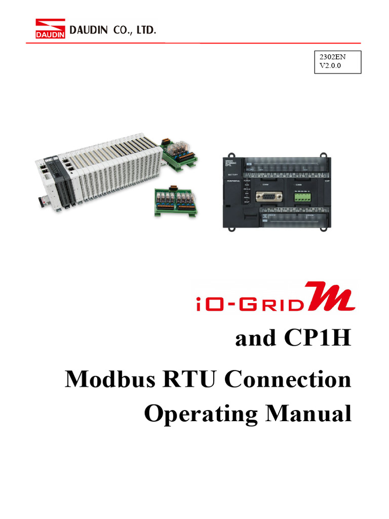 Omron CP1H Modbus RTU Setup Guide | PDF | Computer Engineering ...
