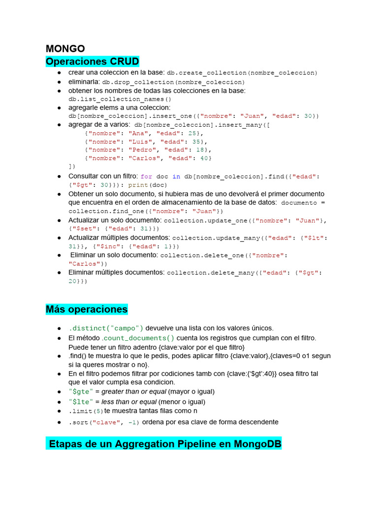 Mongo | PDF | Mongo Db | Informática