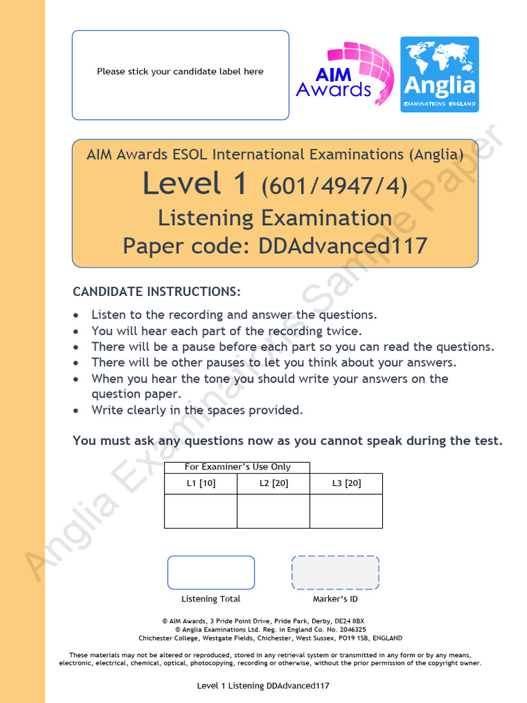 Advanced LIST Template DD117 | PDF