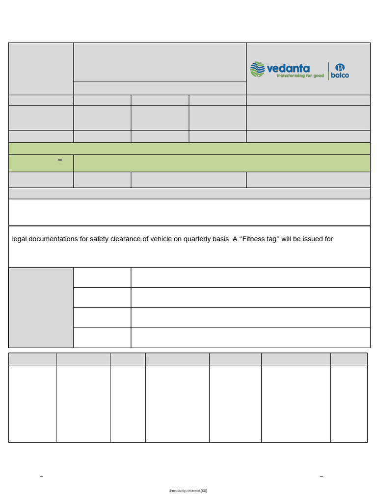 Vehicle Safety Clearance SOP | PDF | Loader (Equipment) | Transport