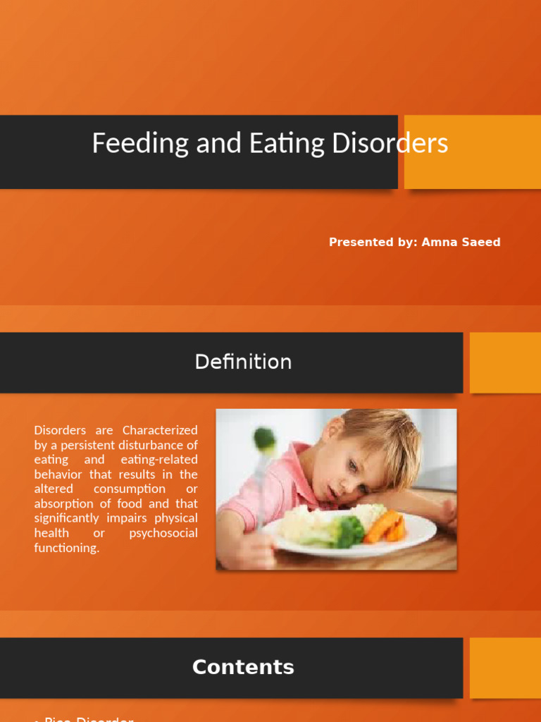 Understanding Feeding and Eating Disorders | PDF | Mental Disorder ...