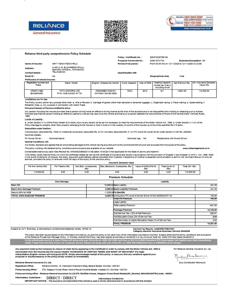 Ap20tv1660 Insurance | PDF | Insurance | Taxes