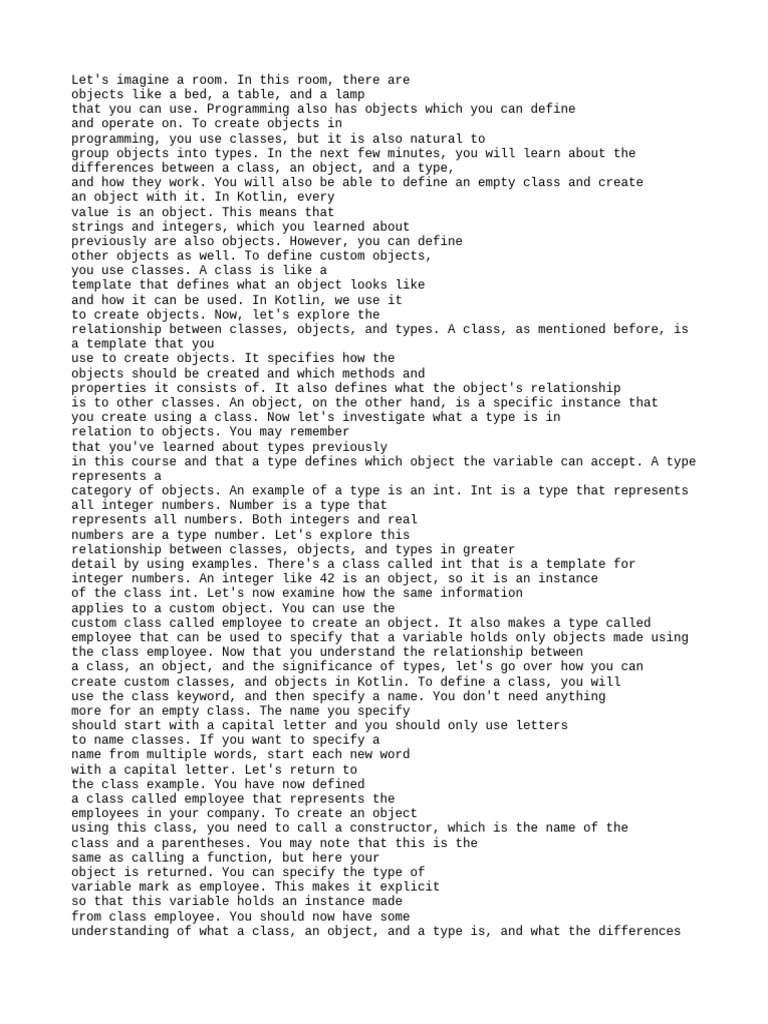 01 What Are Classes and Objects - en | PDF | Integer (Computer Science ...