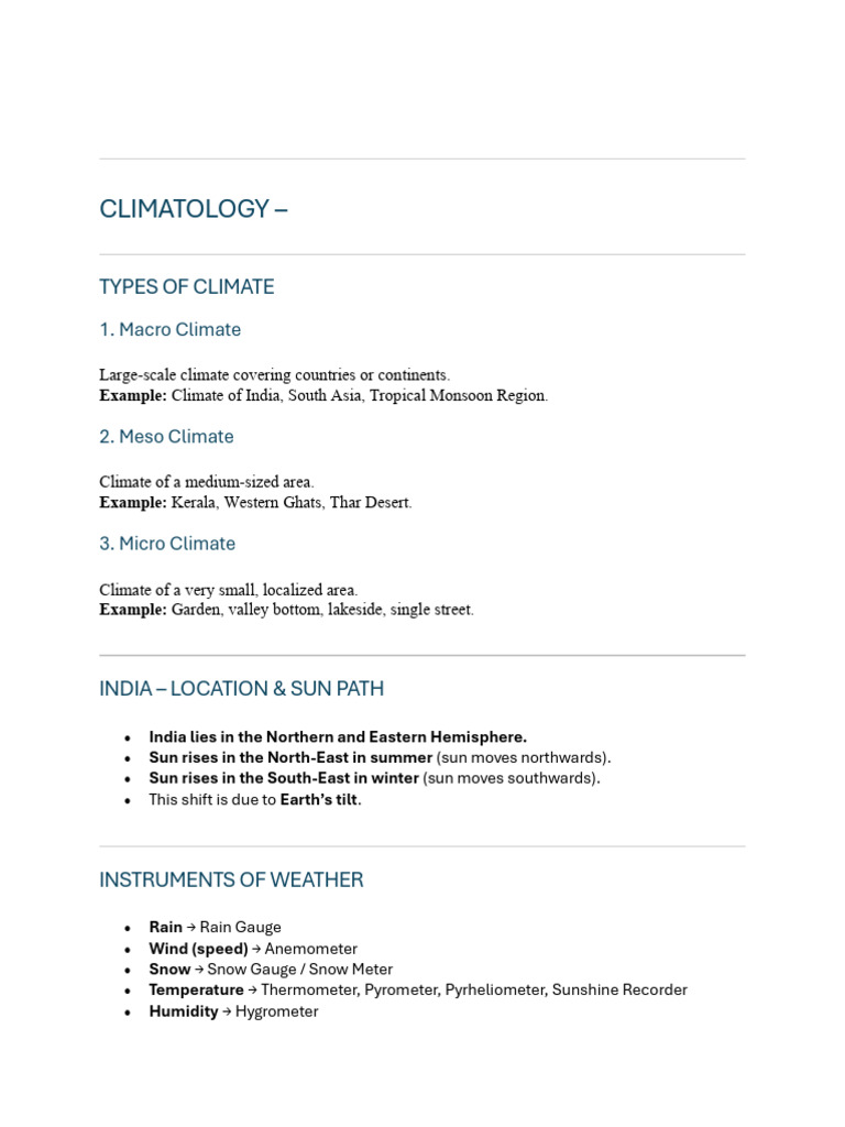 Climatology | PDF | Climate | Earth Sciences