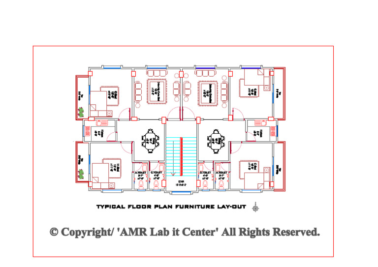 Furniture Lay Out Plan Model | PDF