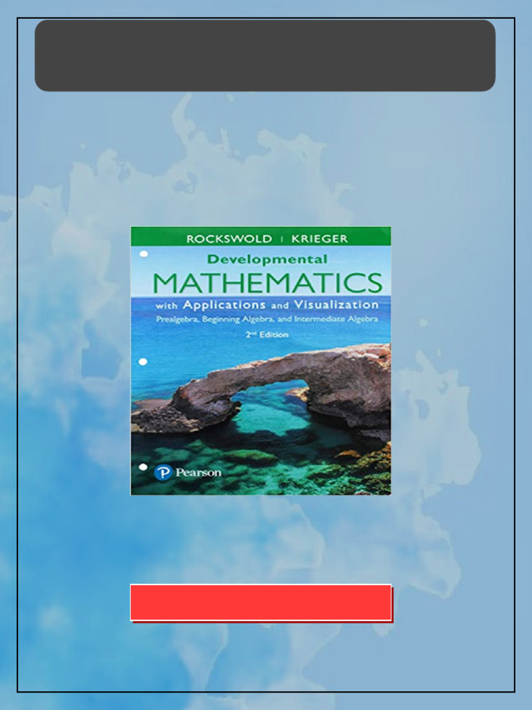 Test Bank for Developmental Mathematics with Applications and ...