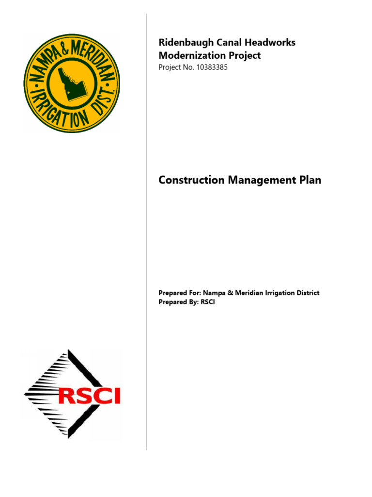 574 - Construction Management Plan Draft | PDF | Regulatory Compliance ...