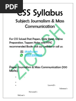 BSCS Course Outline at Punjab University | PDF | Pakistan | Mass Media