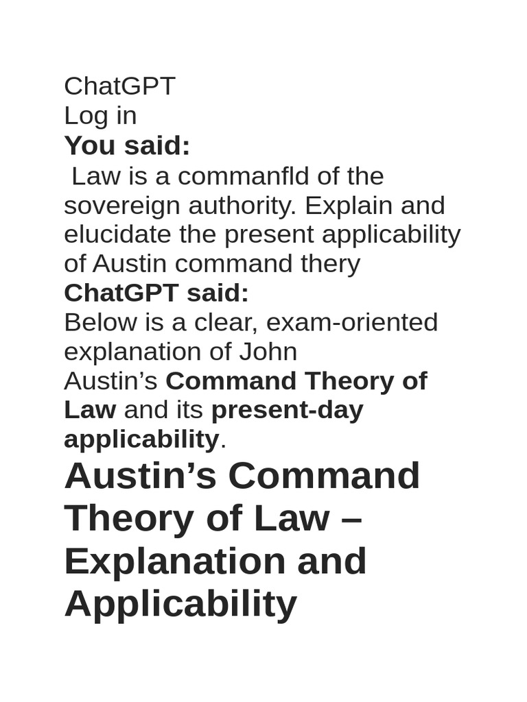 Austin | PDF | Sovereignty | Applied Philosophy
