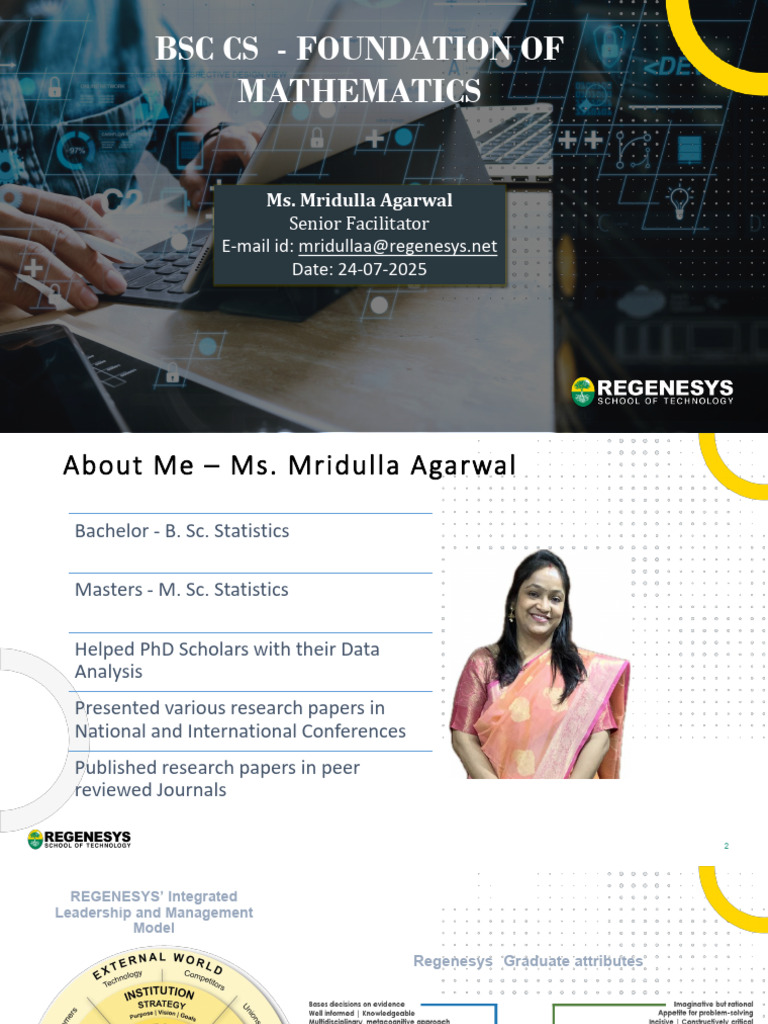 Foundation of Mathematics Course Overview | PDF | Set (Mathematics ...