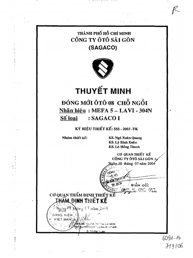 Đóng Mới Ô Tô 8 Chỗ Ngồi - Ngô Xuân Quang - Lý Bính Xuân | PDF