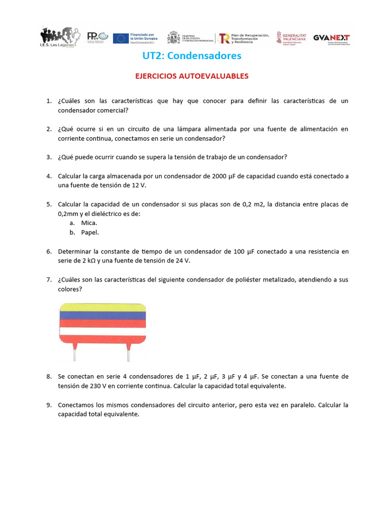 UT2 Ejercicios autoevaluables | PDF