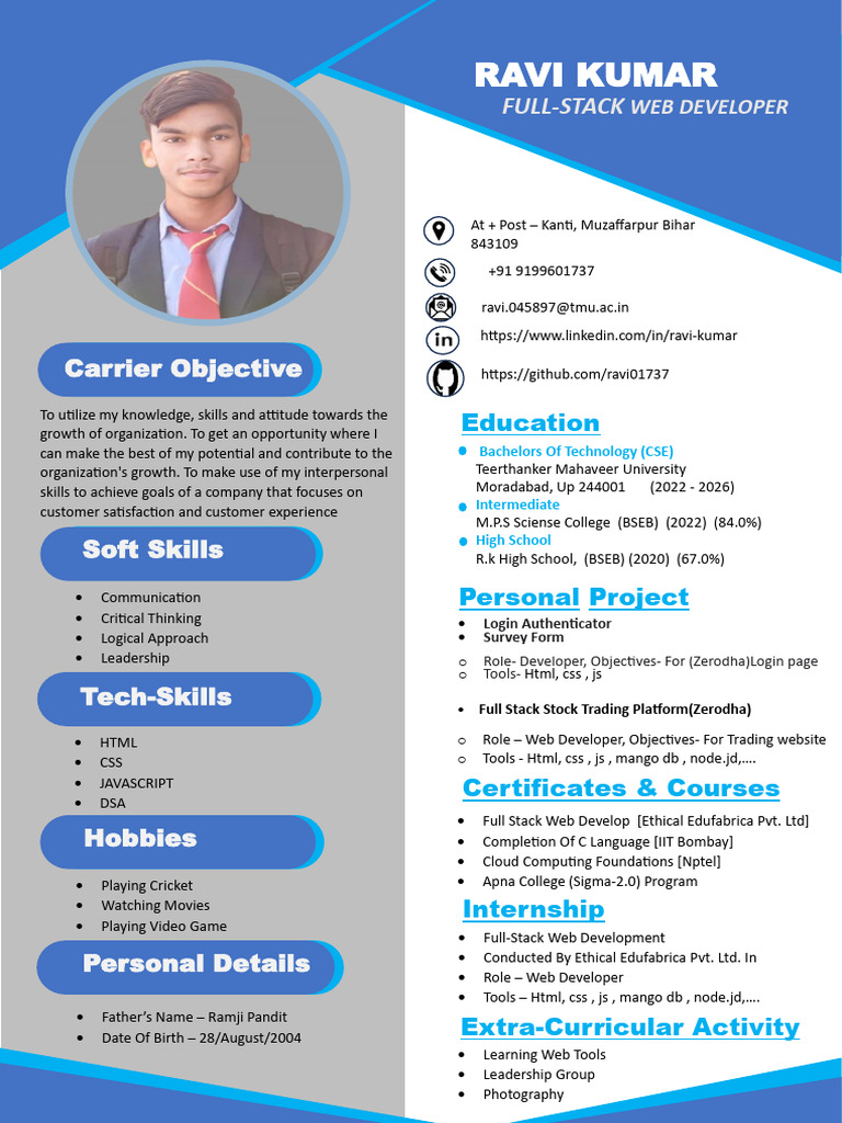 r.resume (1) | PDF | Computing | Web Development