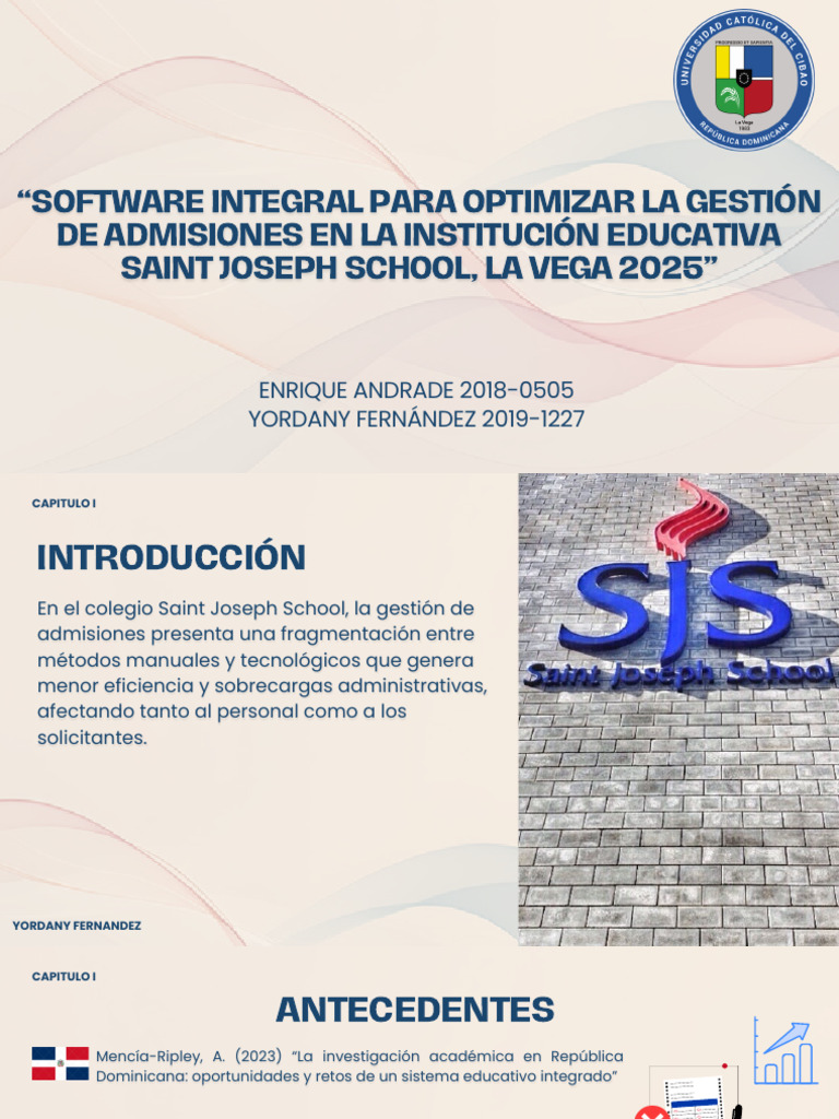 Software Para Optimizar La Gestión de Admisiones en La Institución Educativa Saint Joseph School ...