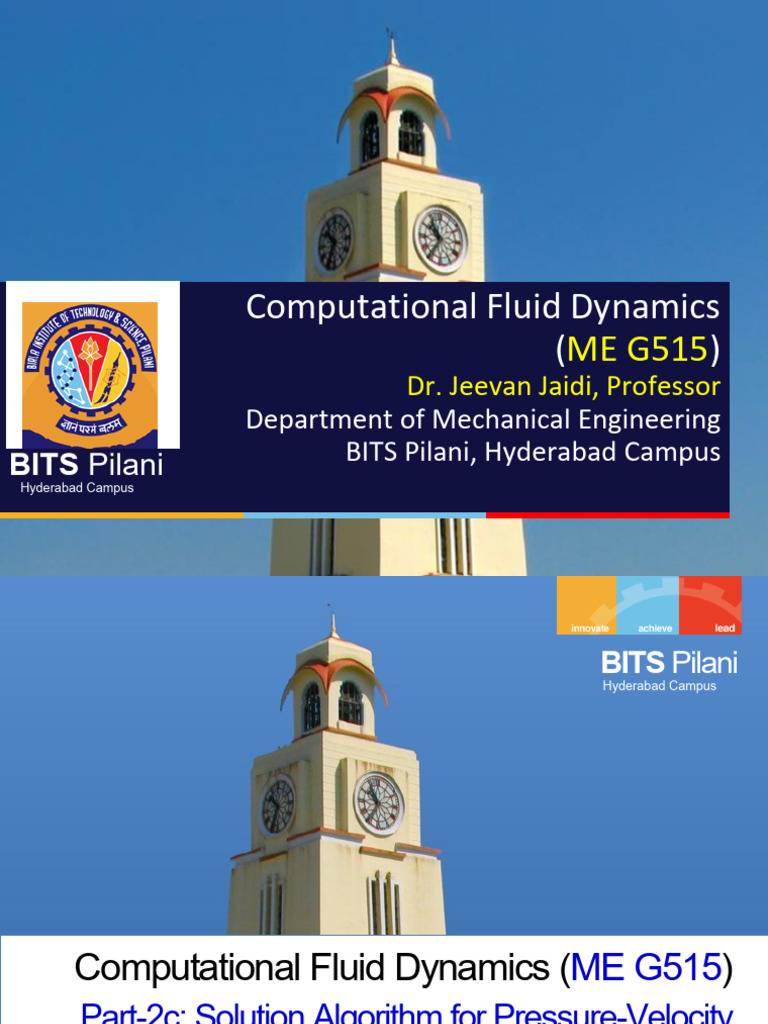 Ppt (Me g515)-Part 2c -CFD | PDF | Fluid Dynamics | Momentum