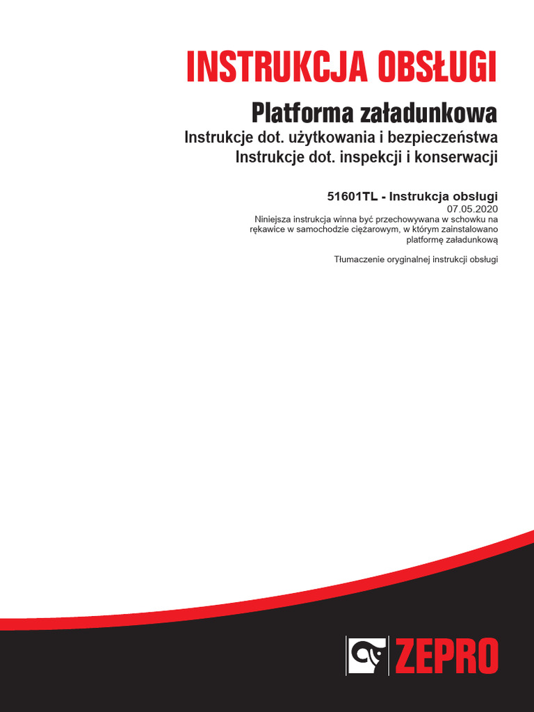 ZEPRO Instrukcja 2020 | PDF
