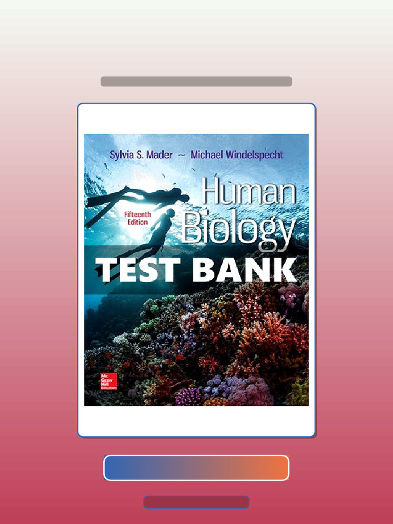 Ultimate Bundle Human Biology 15th Edition Mader eBook and TestBank ...