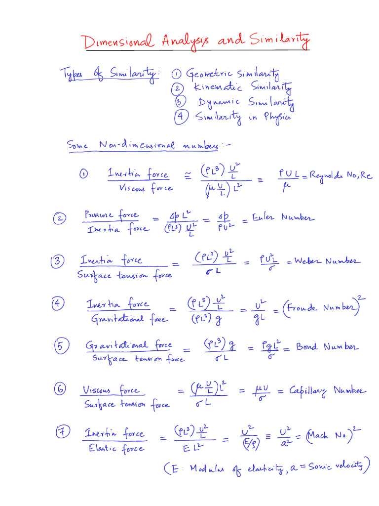 Lecture 30-Dimensional Analysis | PDF