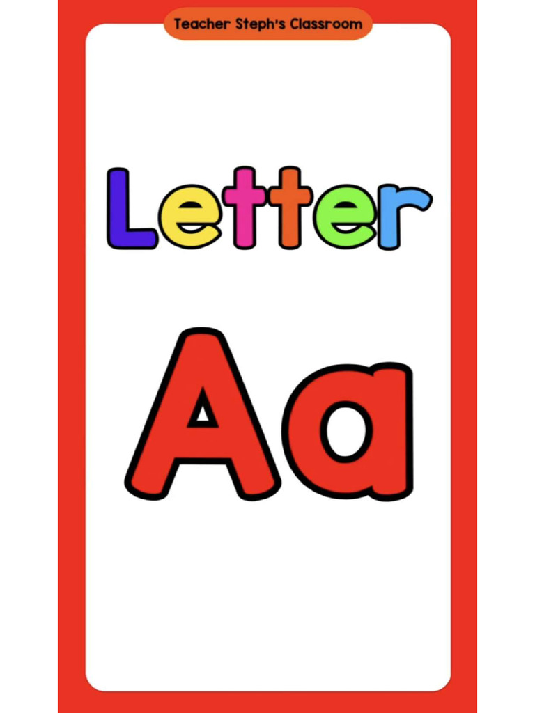 Letter A Flashcards | PDF