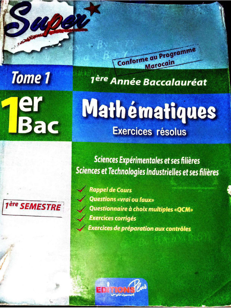 Super Math 1bac | PDF