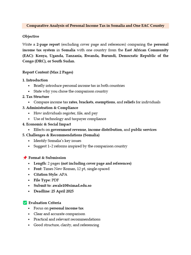 Income Tax Assignment | PDF