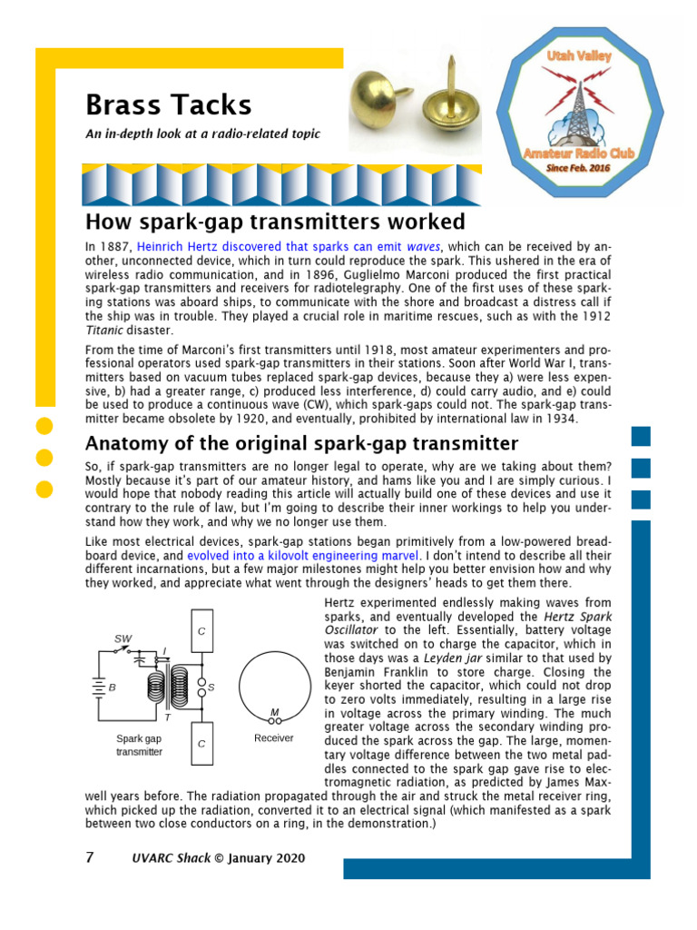 Noji-Article-Spark-Gap-Transmitters | PDF | Antenna (Radio) | Transmitter