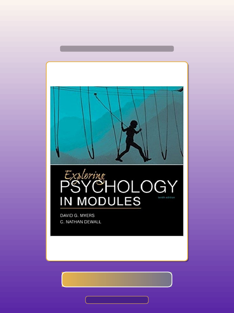 Answers For Exploring Psychology in Modules 10th Edition | PDF | Psychology