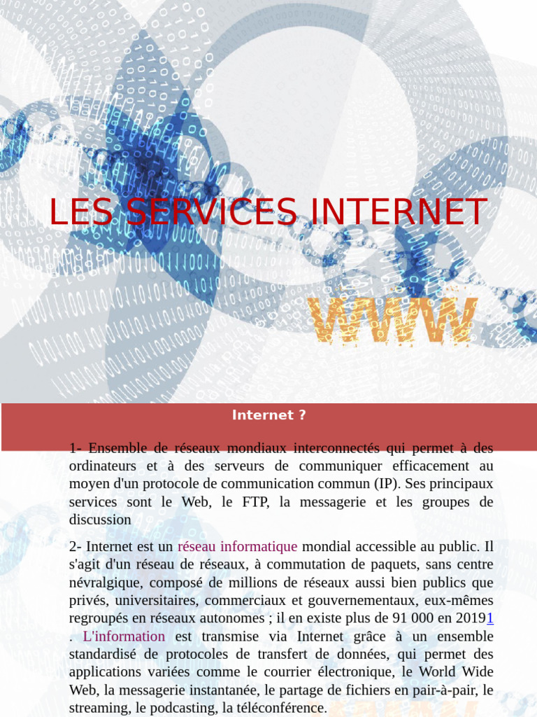 Les Services Internet | PDF