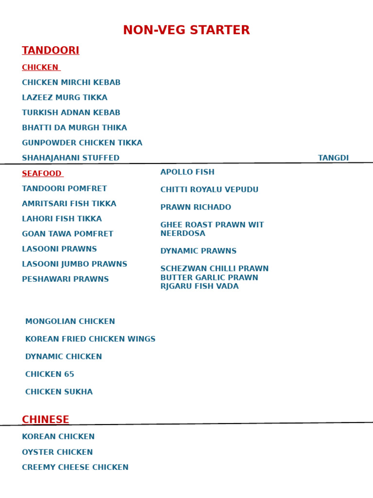 My Personalised Menu | PDF | Curry | Kebab