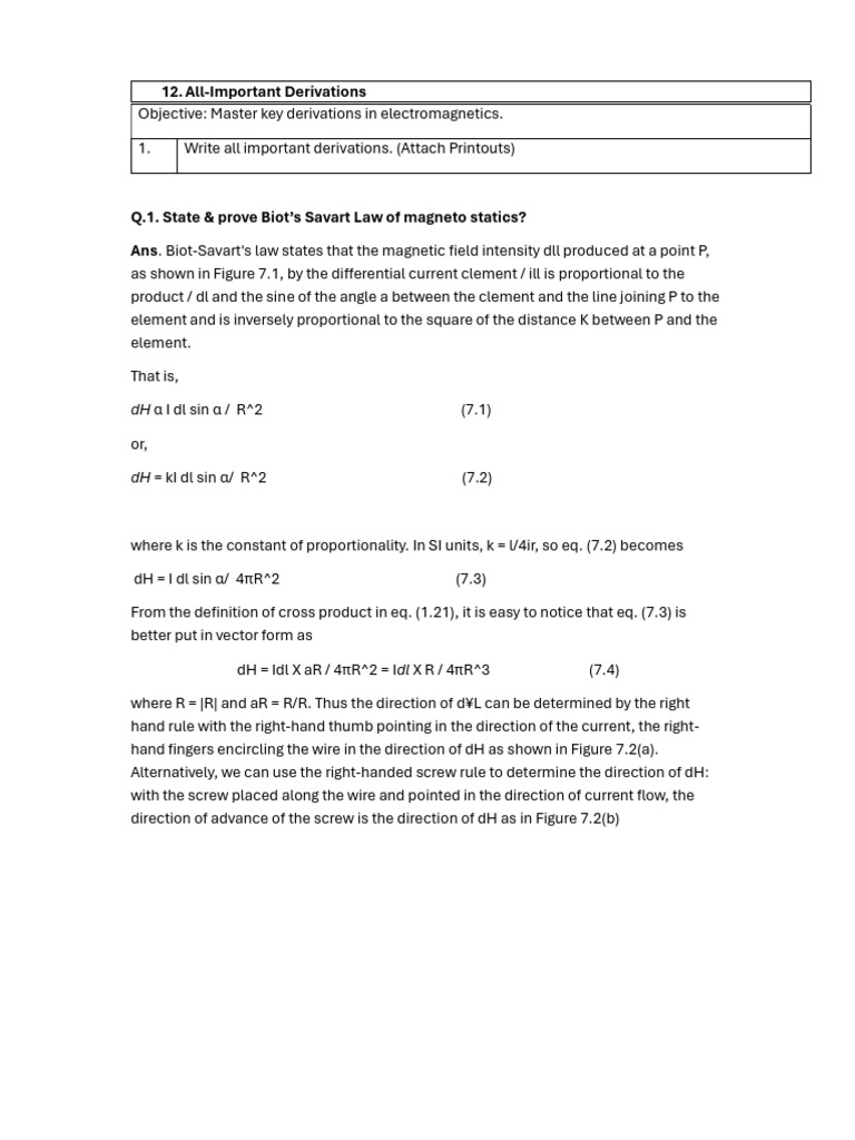 Eft Tut Derivation | PDF | Capacitor | Flux