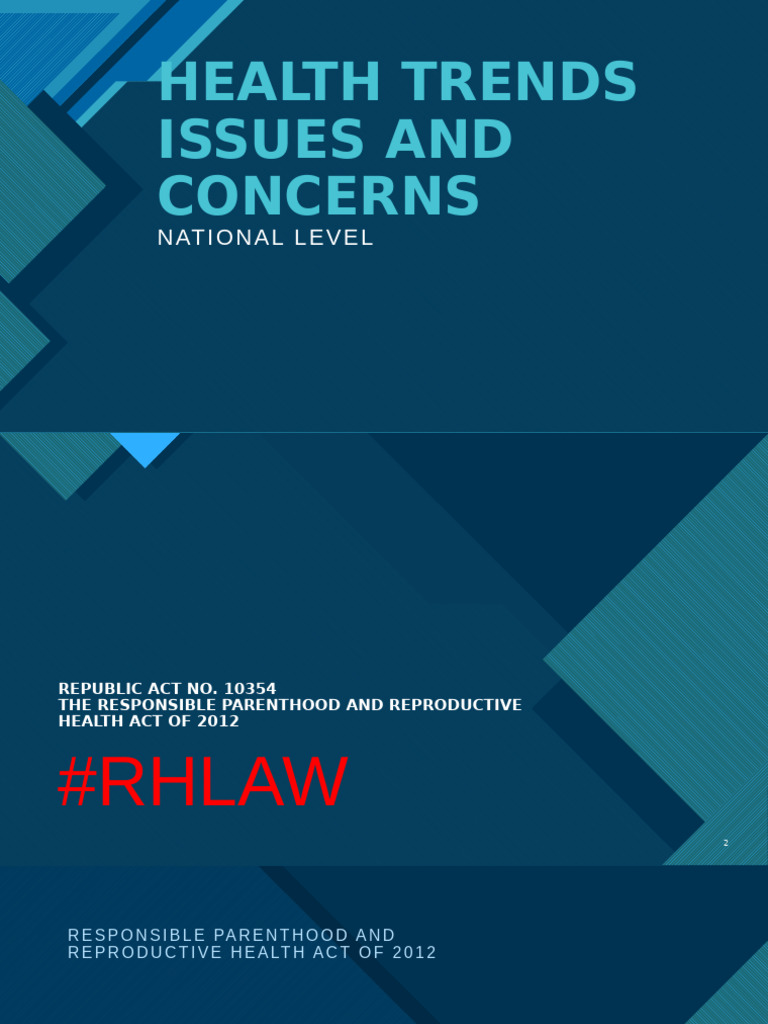 Health Trends Issues and Concerns | PDF | Reproductive Rights | Human ...
