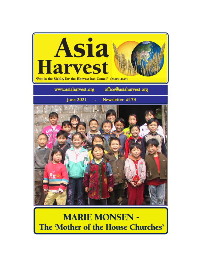 #174 - June 2021 - Marie Monsen - The Mother of the House Churches ...