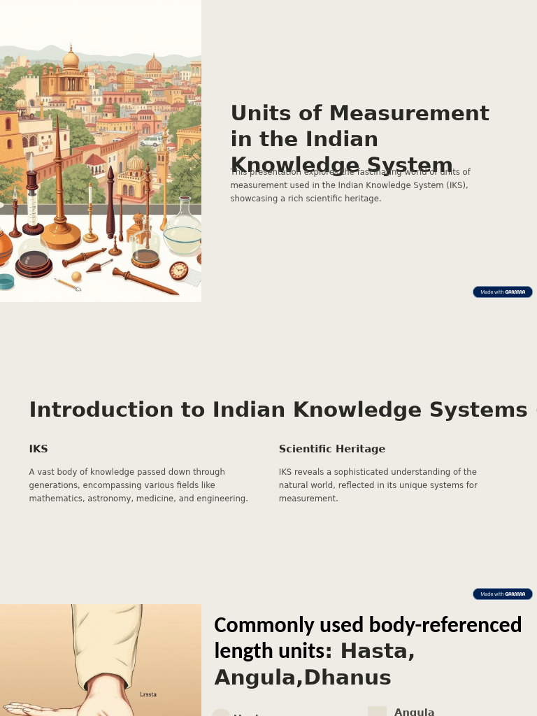 Indian Measurement Units in IKS | PDF | Length | Science