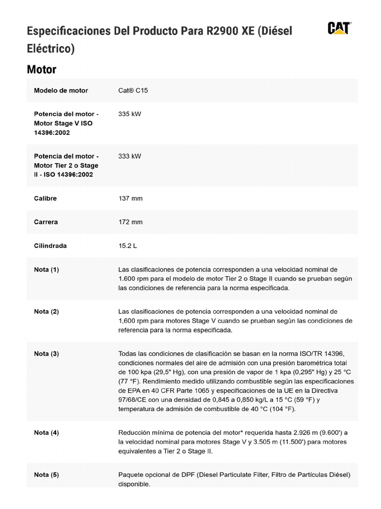 R2900 XE (Diésel Eléctrico) | PDF